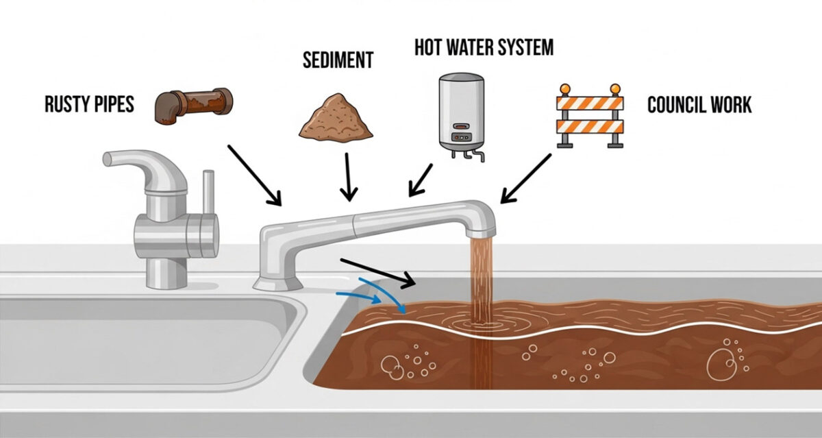 Brown Water From Tap: Causes, Solutions & Safety Tips | TrueFlow Plumbing